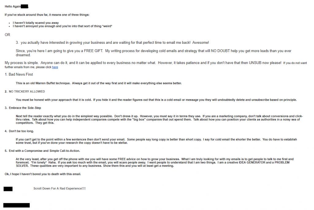 Five Worst Cold Emails Ever Seen | Nutshell