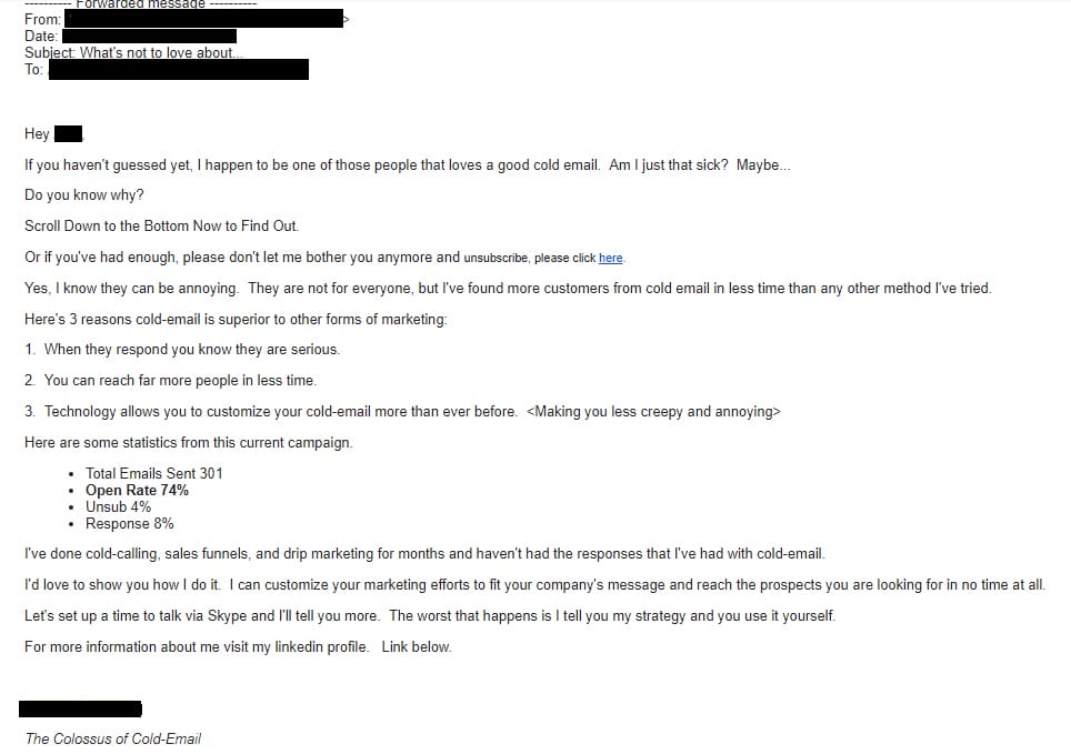 Five Worst Cold Emails Ever Seen | Nutshell