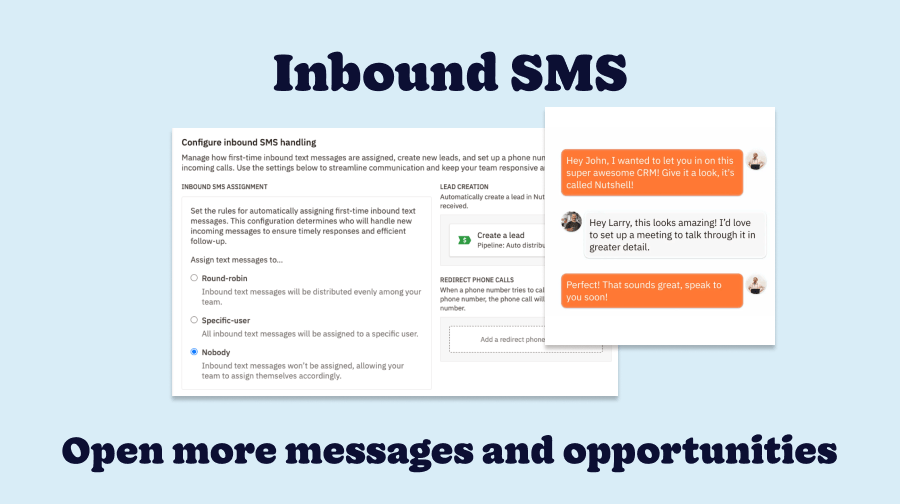 Manage Incoming Text Messages With Nutshell's Inbound SMS