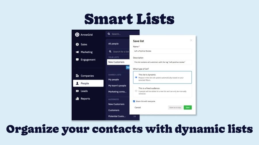 Seamlessly Manage Contacts With Smart Lists | Nutshell