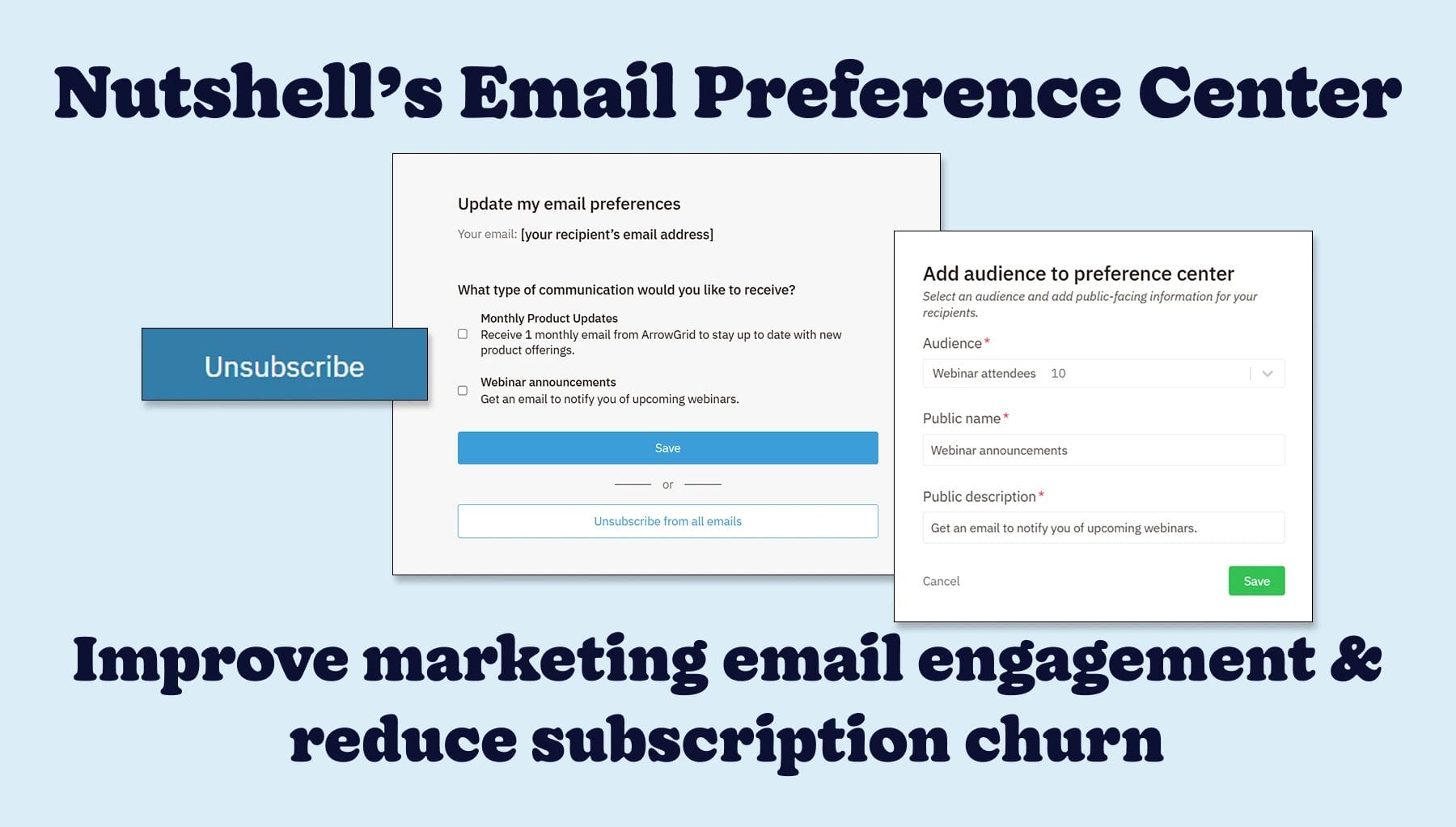 Keep Audiences Engaged With Nutshell's Email Preference Center